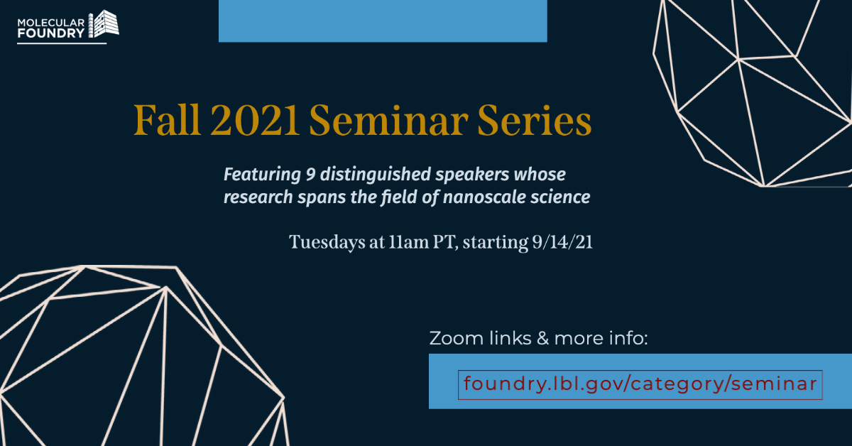 Fall 2021 Seminar Series Begins September 14