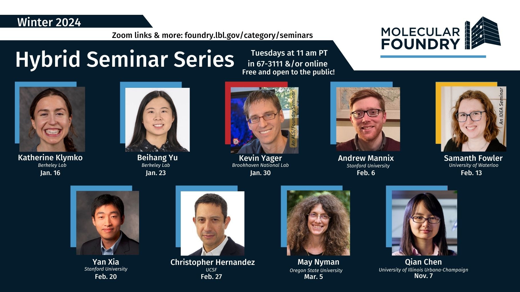 Winter 2024 Seminar Series Begins January 16