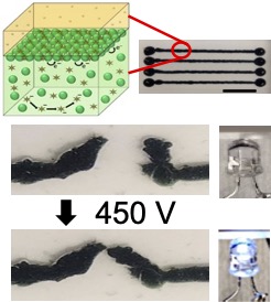 Repairable and Reconfigurable Structured Liquid Circuits